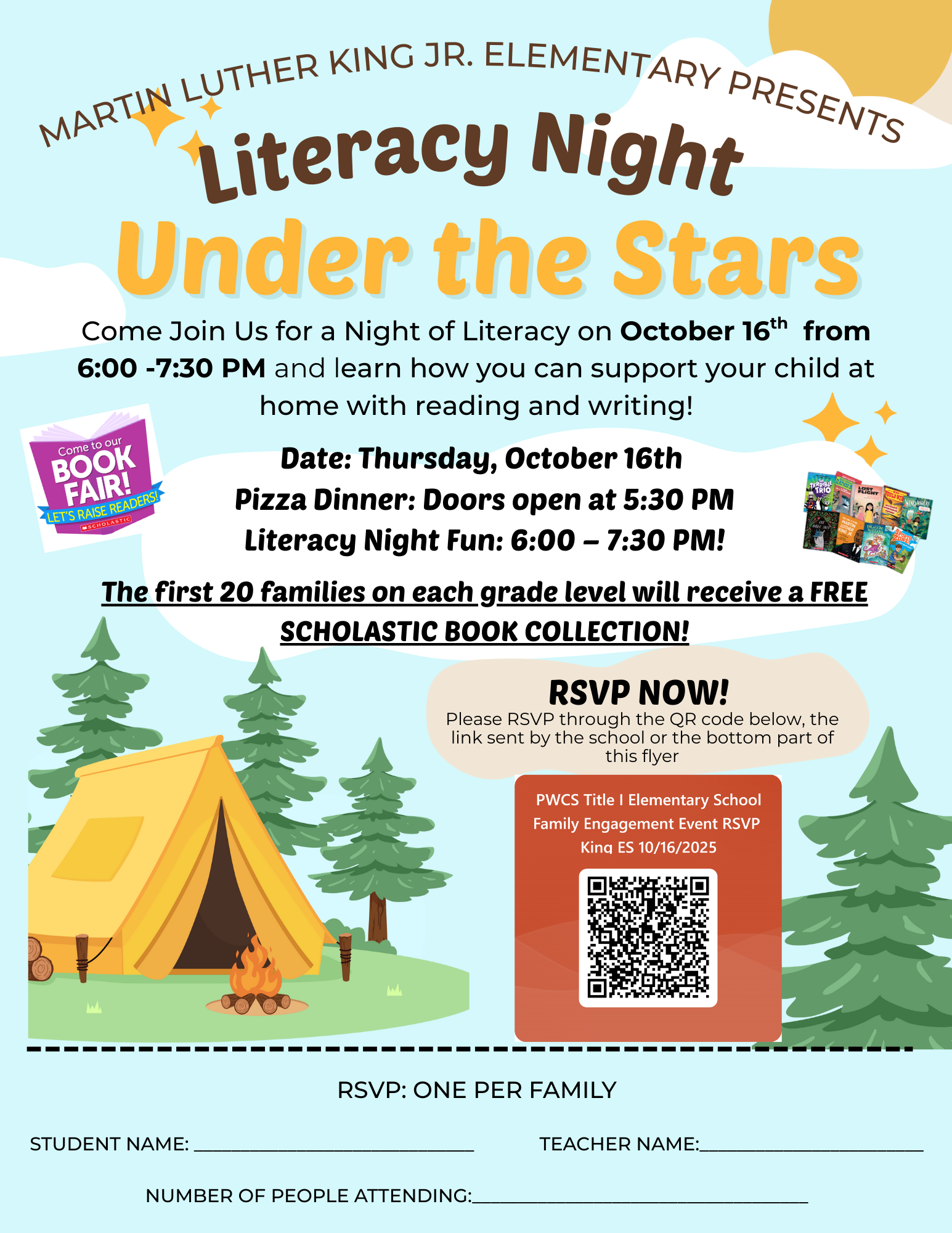 Literacy Night | Under The Stars - Martin Luther King Jr. Elementary School