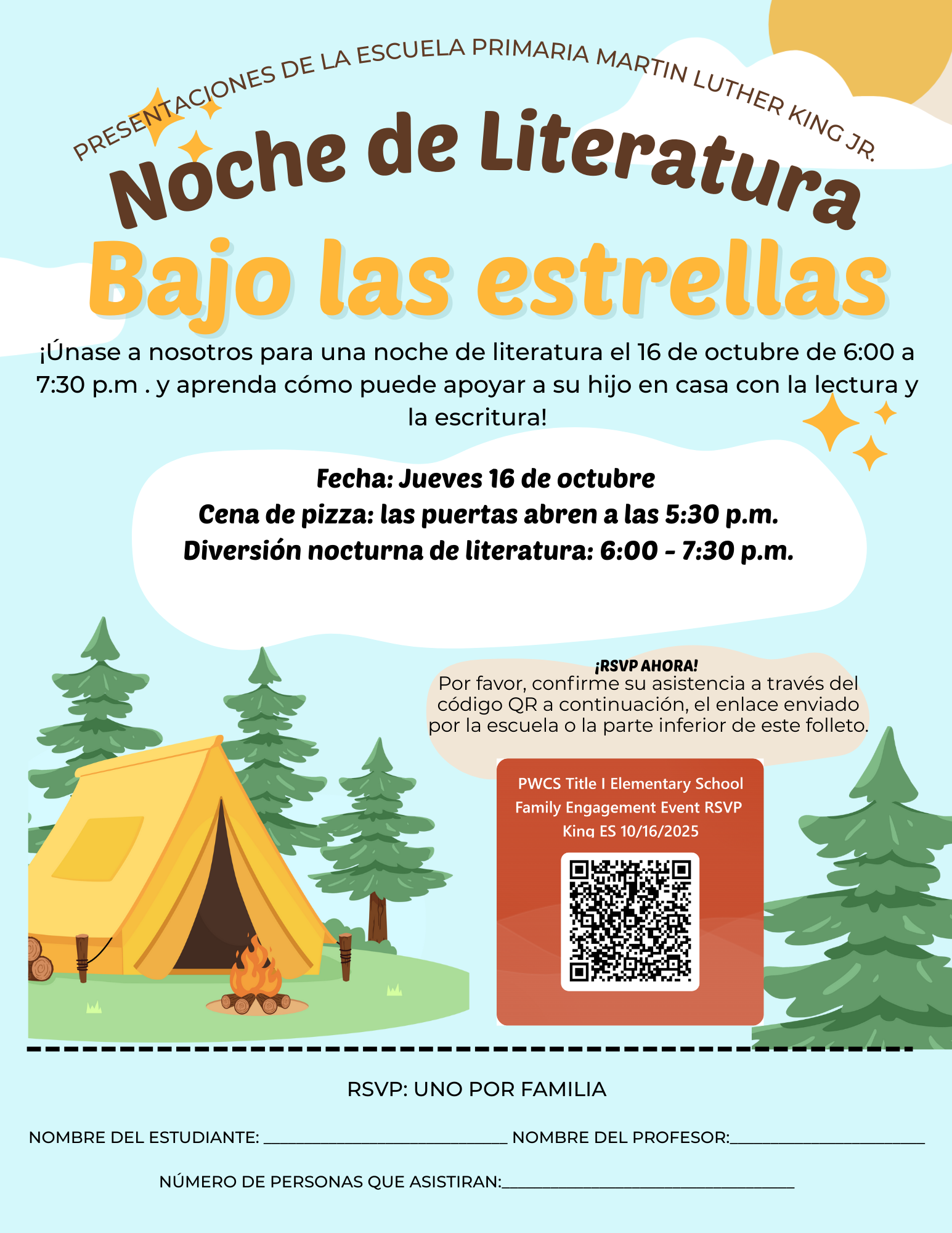 Literacy Night | Under The Stars - Martin Luther King Jr. Elementary School